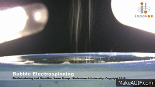 Bubble Electrospinning on Make a GIF