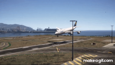 Boeing 747 Collide Into Another Boeing 747 | GTA 5 on Make a GIF