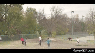 Hilarious video of people acting like dogs at a dog park on Make a GIF