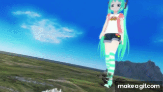 Mmd giantess | giant girl sock Walk in the city on Make a GIF