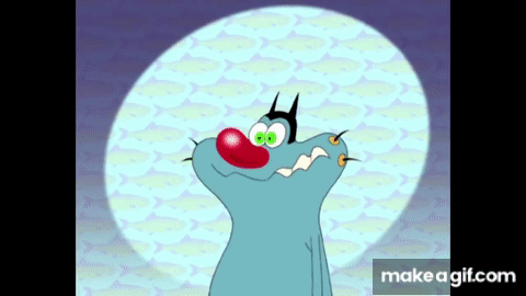 Oggy laugh on Make a GIF