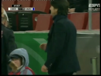 Hansi & Jogi celebrate - Germany v Azerbaijan on Make a GIF