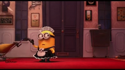 Minions at household work......Despicable Me 2 on Make a GIF