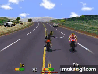 Road Rash - Beating on Make a GIF