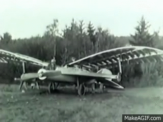 Man's Early Flight Attempts on Make a GIF