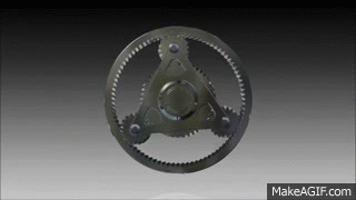 Planetary gear animation on Make a GIF