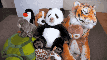 Panda Eats Ice Cream Cone. [video][Maymo] on Make a GIF
