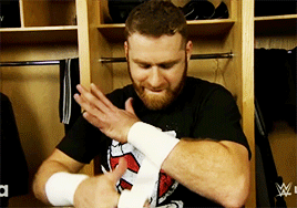 I love seeing wrestlers taping their wrists, because they look... on ...