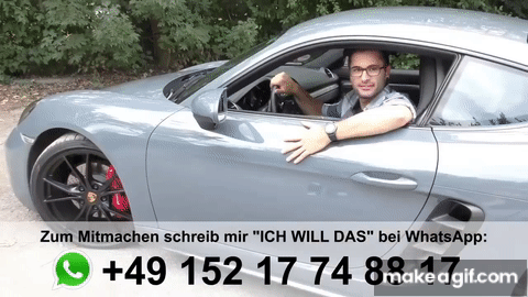 ICH WILL DAS! | PORSCHE CAYMAN S JUNGS on Make a GIF
