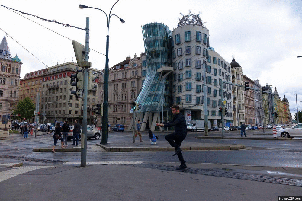 dancing house on Make a GIF