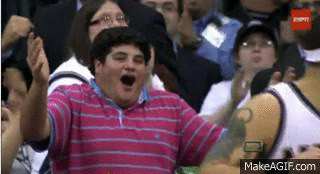 happy fan on Make a GIF