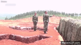 Chinese Soldiers Grenade FAIL During Training... Jumping for their ...