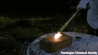Copper Thermite Chemical Reaction on Make a GIF