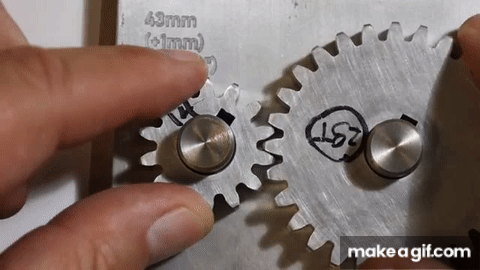 How to measure Gear Backlash and Center Distance on Make a GIF