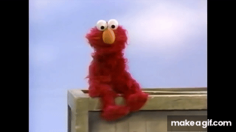 Elmo hides in a box on Make a GIF