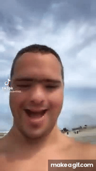 Hello my name is Evan I’m at the beach on Make a GIF