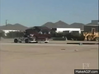 1998 Ford Expedition Sled-Rollover Crash Test on Make a GIF