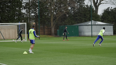 Chelsea Unseen: Full training session with First Team on Make a GIF