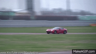 Ferrari F12 Berlinetta HOT Glowing Brakes & Flames! on Make a GIF