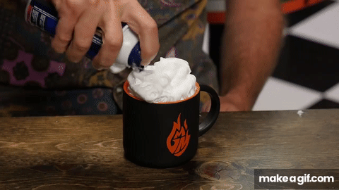 Shaving Cream Dessert Topping Taste Test on Make a GIF