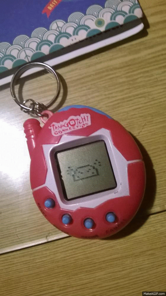 Tamagotchi dying on Make a GIF