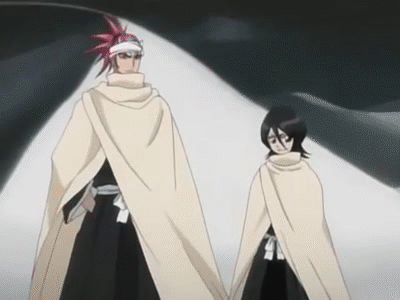 Rukia and Renji in Hueco Mundo on Make a GIF