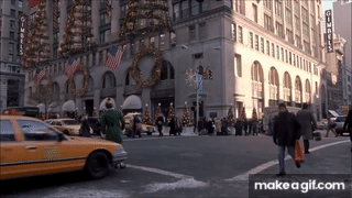 Buddy the Elf gets hit by a Taxi on Make a GIF