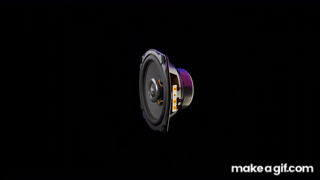 3D Speaker Exploded View Animation // BLENDER on Make a GIF