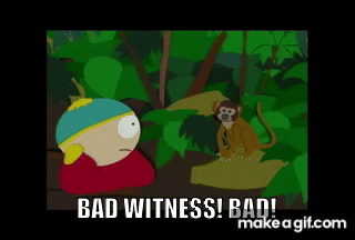 Cartman bad monkey! on Make a GIF