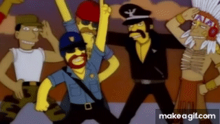 Smithers dancing with band on Make a GIF