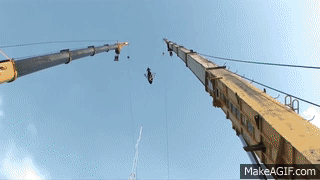 Human Slingshot - BASE Catapult | 0-200kph in 1 second on Make a GIF