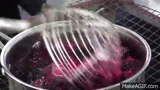 Cooking Blackberry Jam on Make a GIF