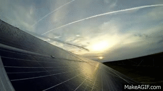Sunrise at Nikolayevka Solar Power Plant on Make a GIF