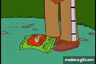 Simpsons - Crying Indian on Make a GIF