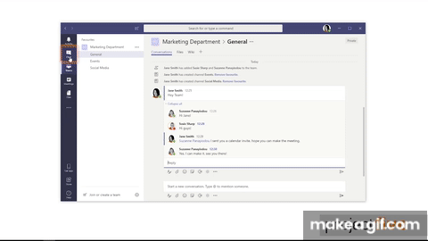An introduction to Microsoft Teams- Video 1 of 3 on Make a GIF