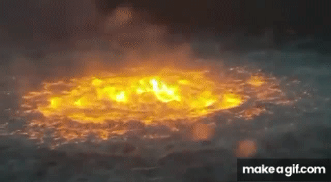 Burning gas in the Gulf of Mexico. on Make a GIF