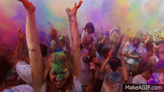 Festival of Colors - World's BIGGEST color party on Make a GIF