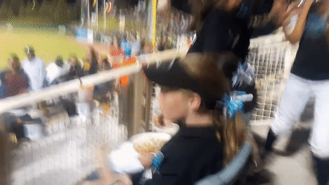 Little Girls Dancing At ABQ Isotopes Game on Make a GIF