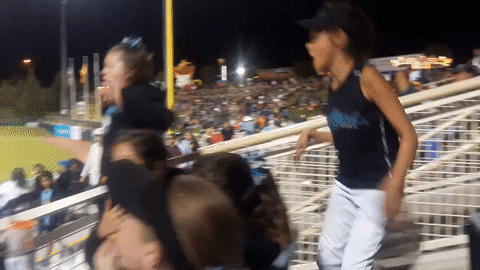 Little Girls Dancing At ABQ Isotopes Game on Make a GIF