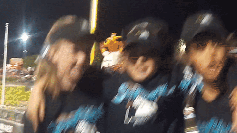 Little Girls Dancing At ABQ Isotopes Game on Make a GIF