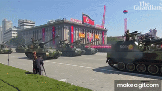 Trump's military parade on Make a GIF