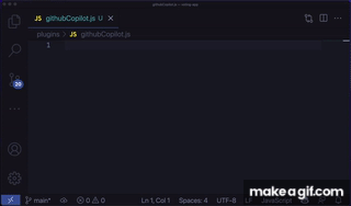 Demo of GitHub Copilot on Make a GIF