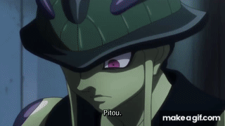 Meruem reaction after seeing komugi unconscious on Make a GIF