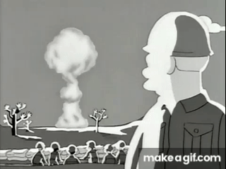 Nuclear Bomb Test from The Simpsons on Make a GIF