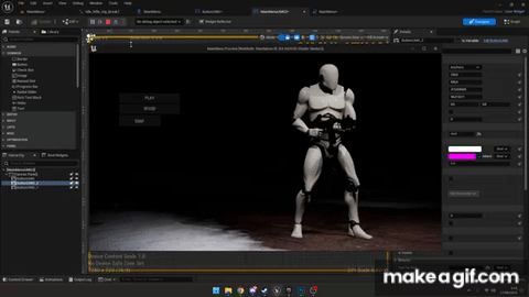 UNREAL ENGINE 5 | How to make ANIMATED widget button easy on Make a GIF