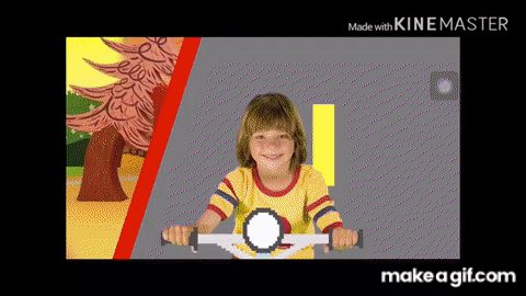 Yo Gabba Gabba video games bike fun! on Make a GIF