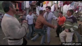 Borat's Disco Dance [HD] on Make a GIF