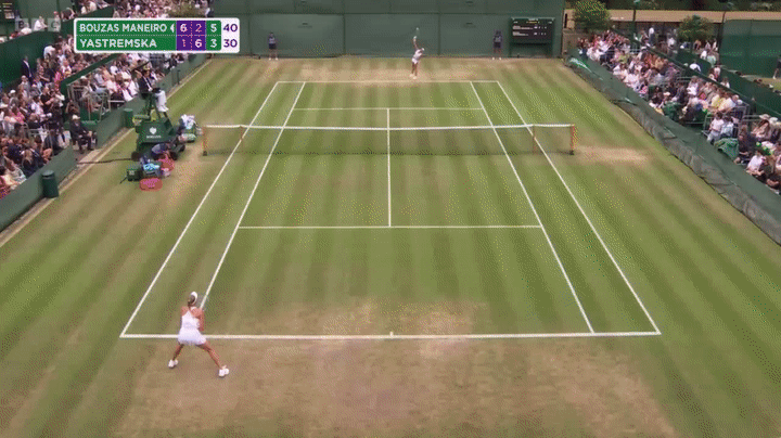 No one cared but anyway Wimbledon R3 Jessica Bouzas Maneiro def. Dayana ...