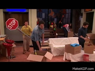 Gibby Hitting Spencer With A Stop Sign V2 Imgflip