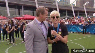 Megan Rapinoe: Happy to keep the tradition going on Make a GIF